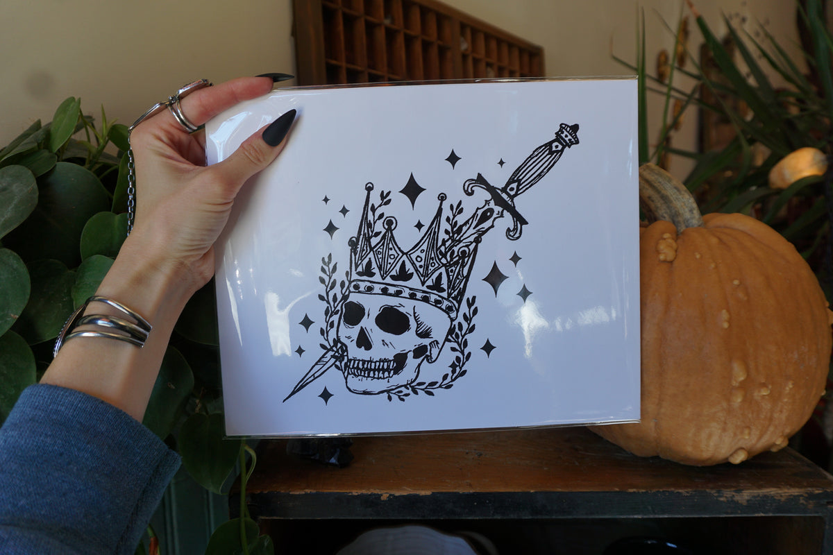 skull & sword print – Lost Petal Pottery